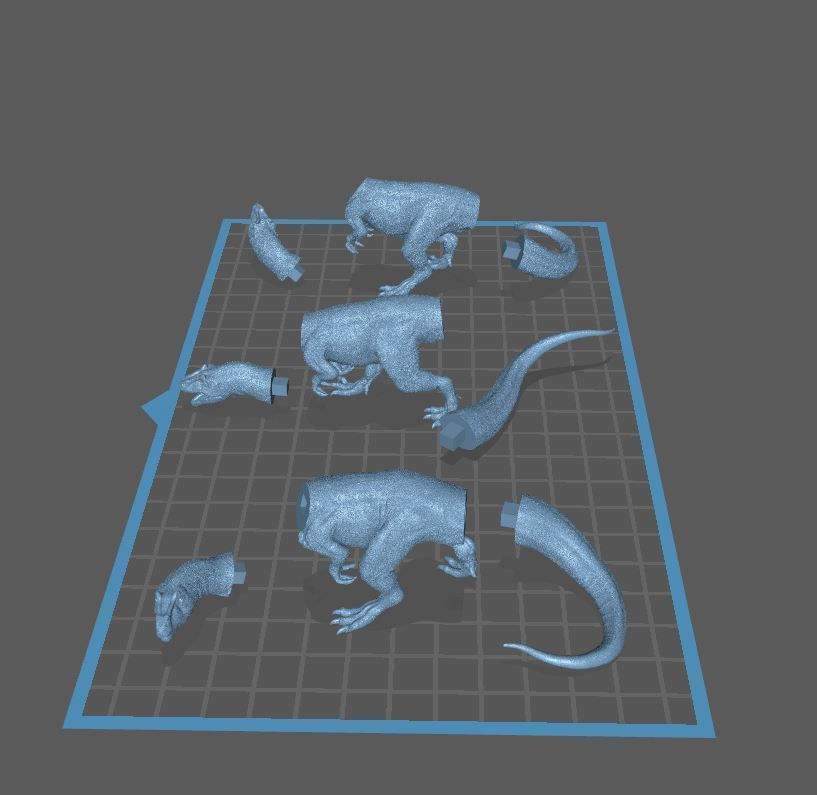 Allosaurus Fragilis Dinosaur Miniature Figure 3D model 3D printable ...