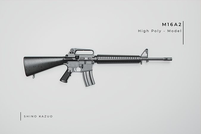 M16A2 - Rifle 3D model | CGTrader