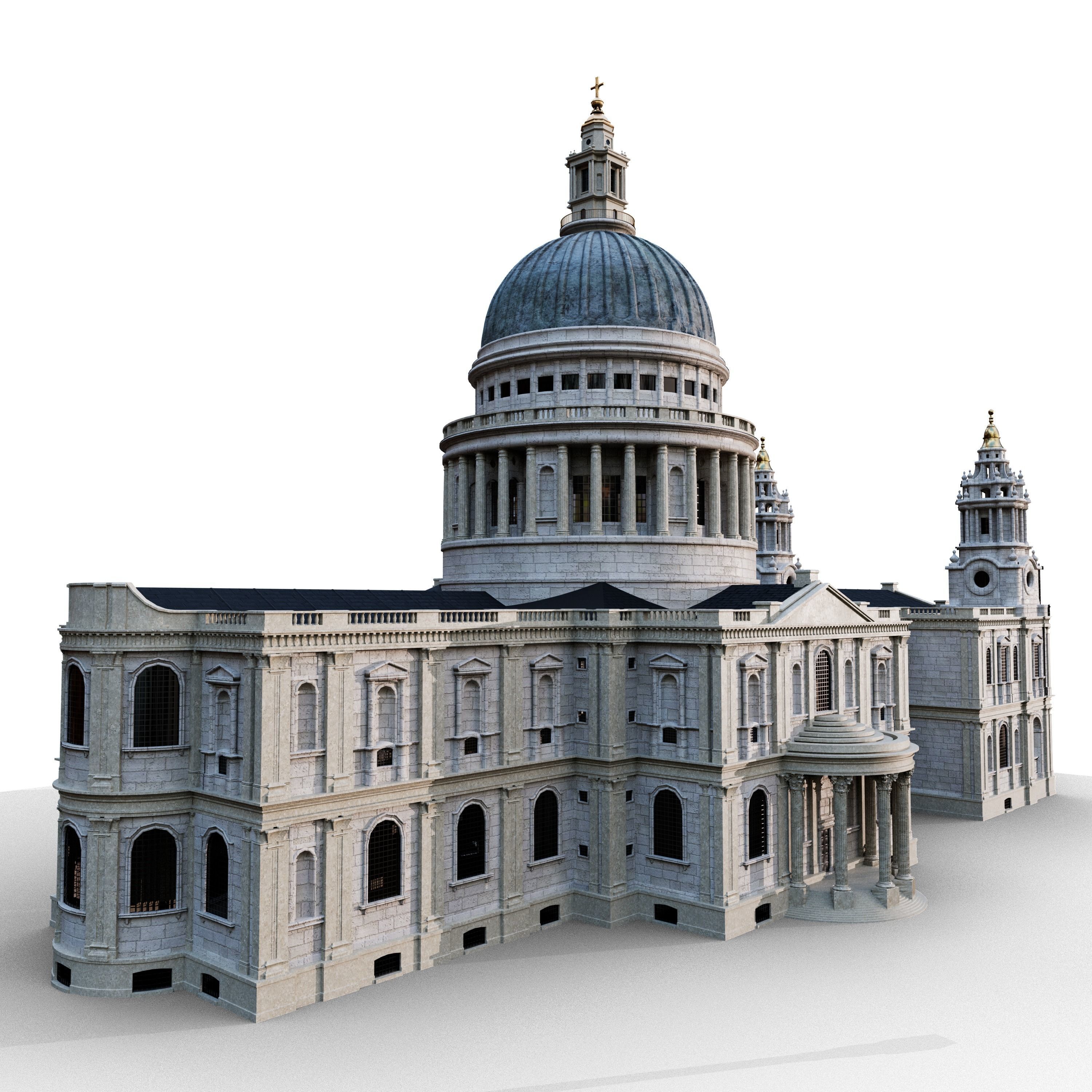 3D model St Pauls Cathedral VR / AR / low-poly | CGTrader