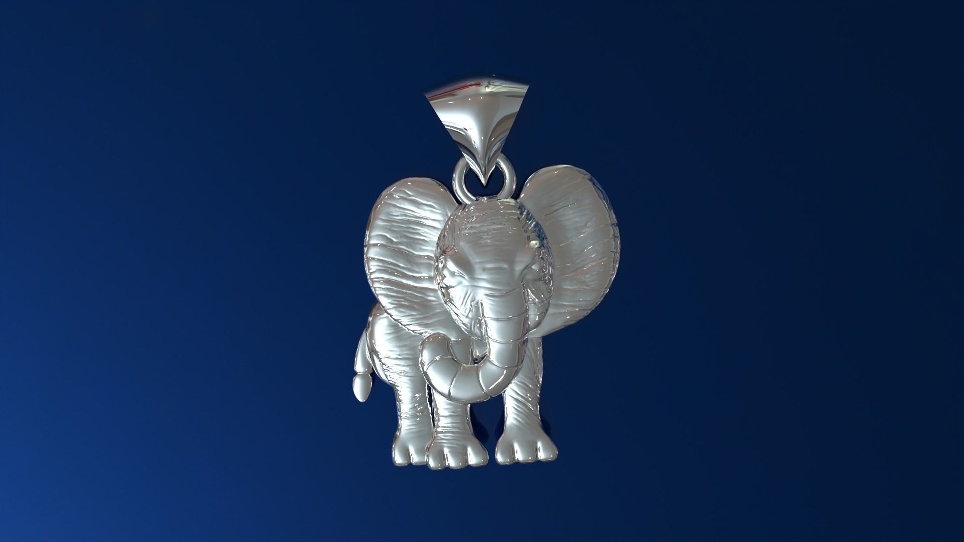Elephant Pendant Good Luck Wisdom Symbol 3D model 3D printable | CGTrader