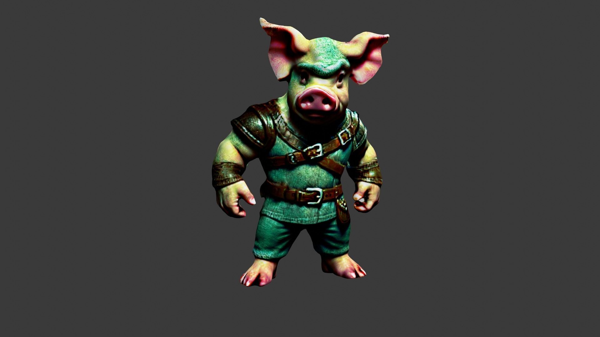 3D model Pig Man VR / AR / low-poly | CGTrader