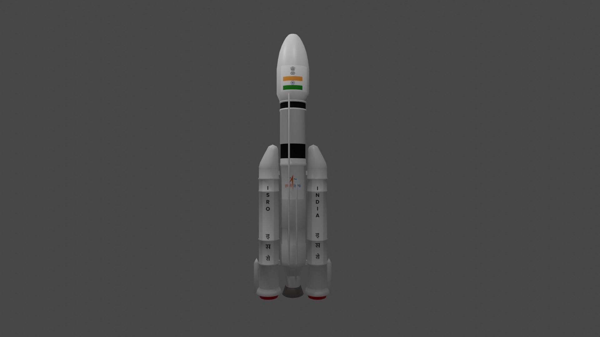 3D model PSLV ISRO CHANDRAYAAN 3 Low-poly 3D model VR / AR / low-poly ...