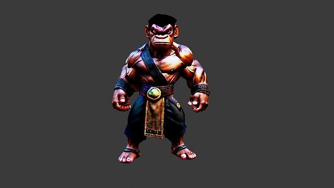 3D model Monkey Man VR / AR / low-poly | CGTrader