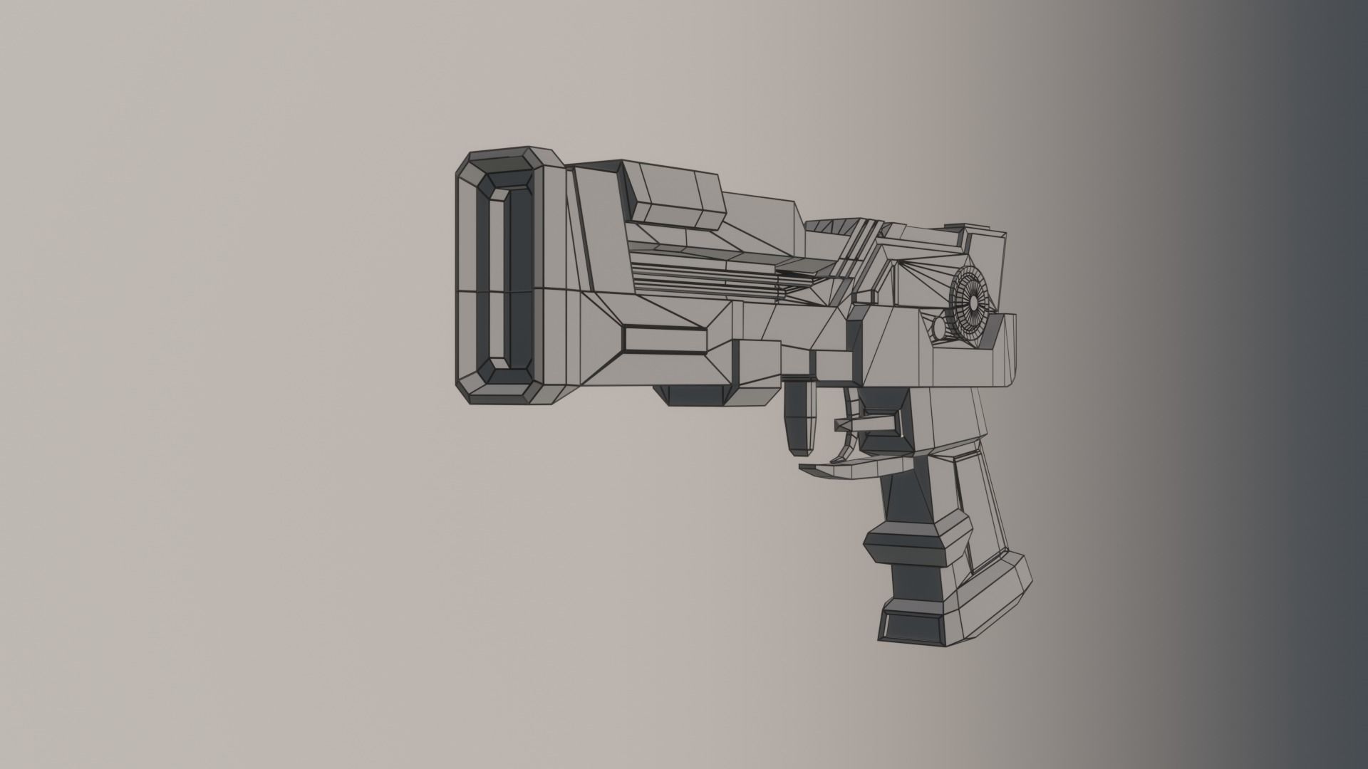 3D model Sci Fi Light Gun VR / AR / low-poly | CGTrader