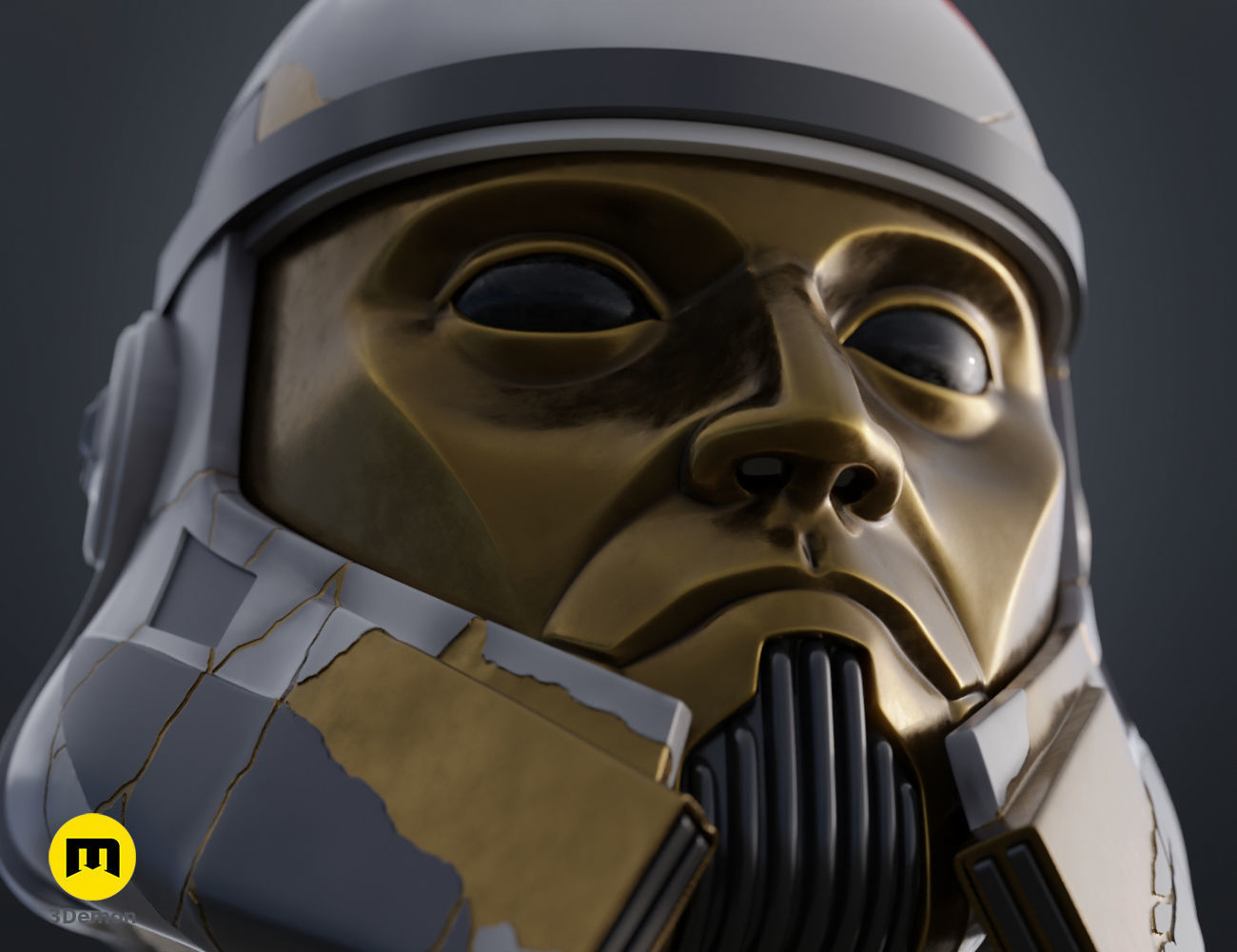 Captain Enoch Helmet 3D model 3D printable | CGTrader
