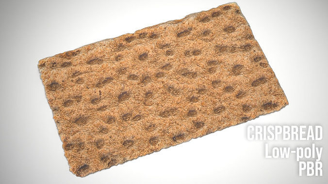 3D model Crispbread - Cracker VR / AR / low-poly | CGTrader