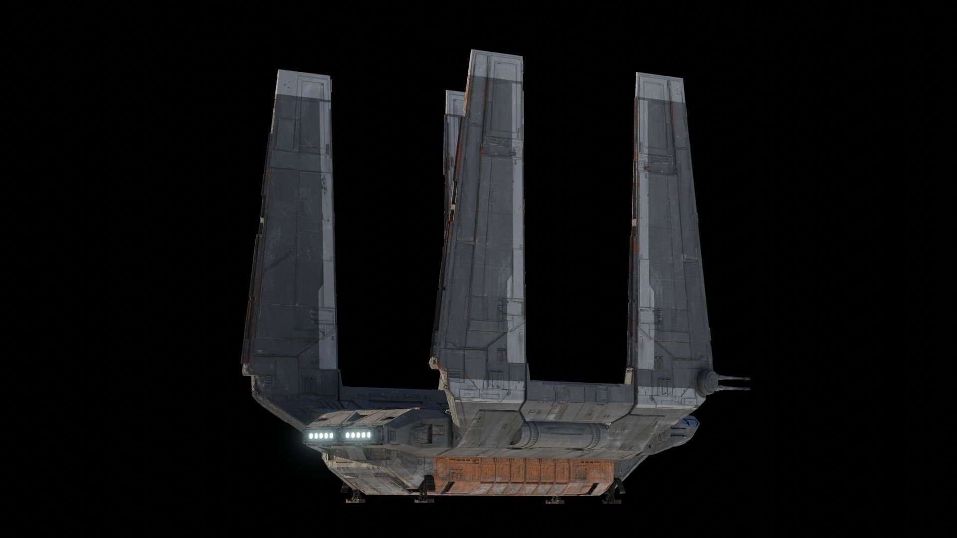 Zeta class Heavy Cargo Shuttle 3D model | CGTrader