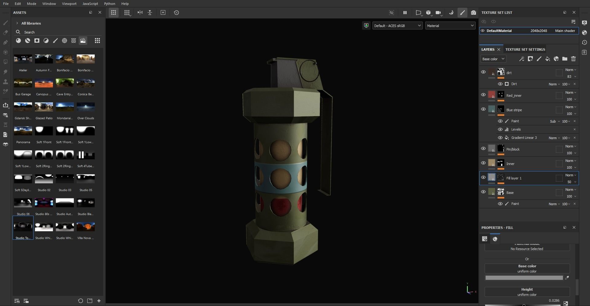 3D model Textured and Rigged Flashbang VR / AR / low-poly | CGTrader