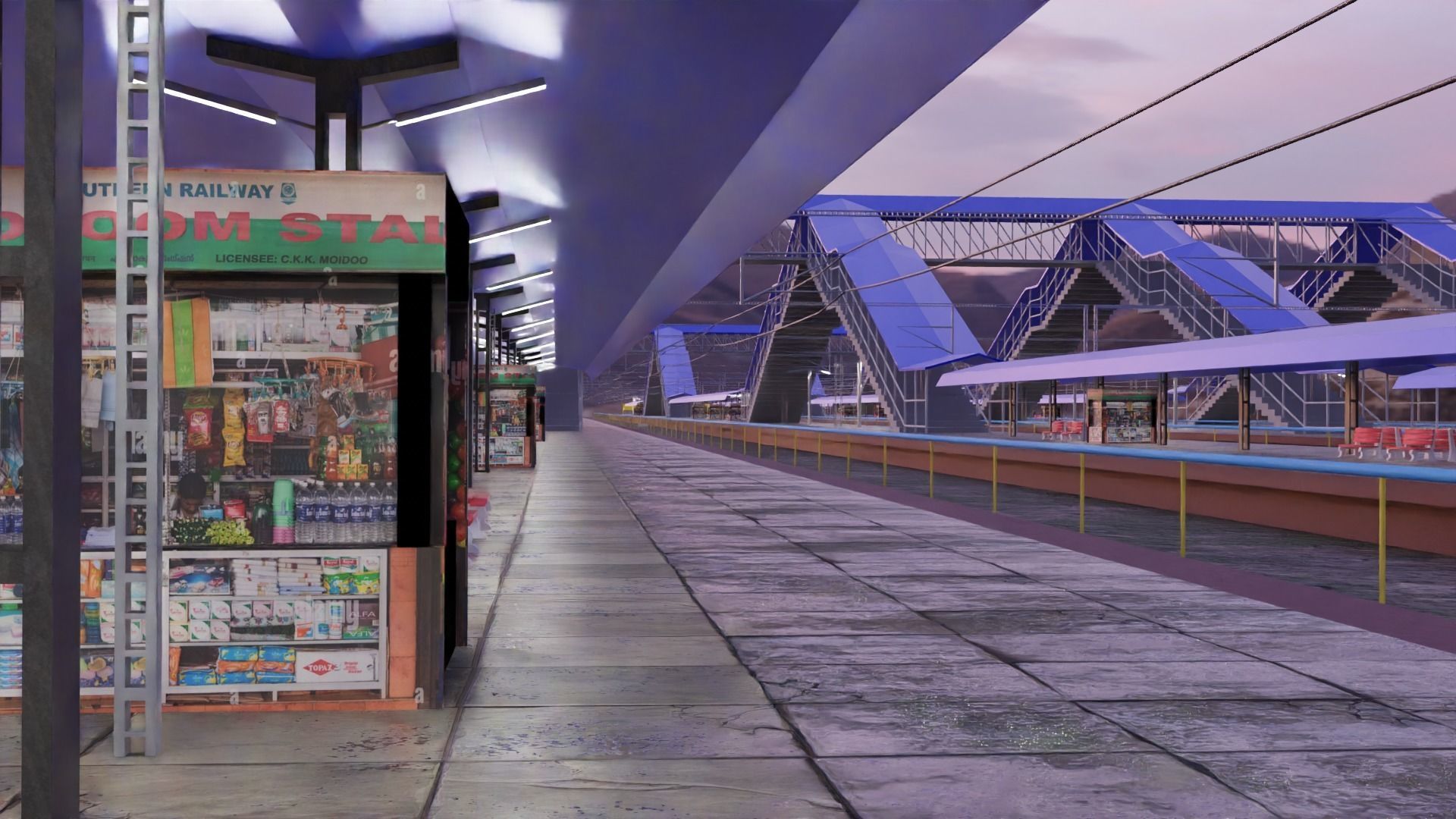 3D model INDIAN RAILWAY STATION VR / AR / low-poly | CGTrader