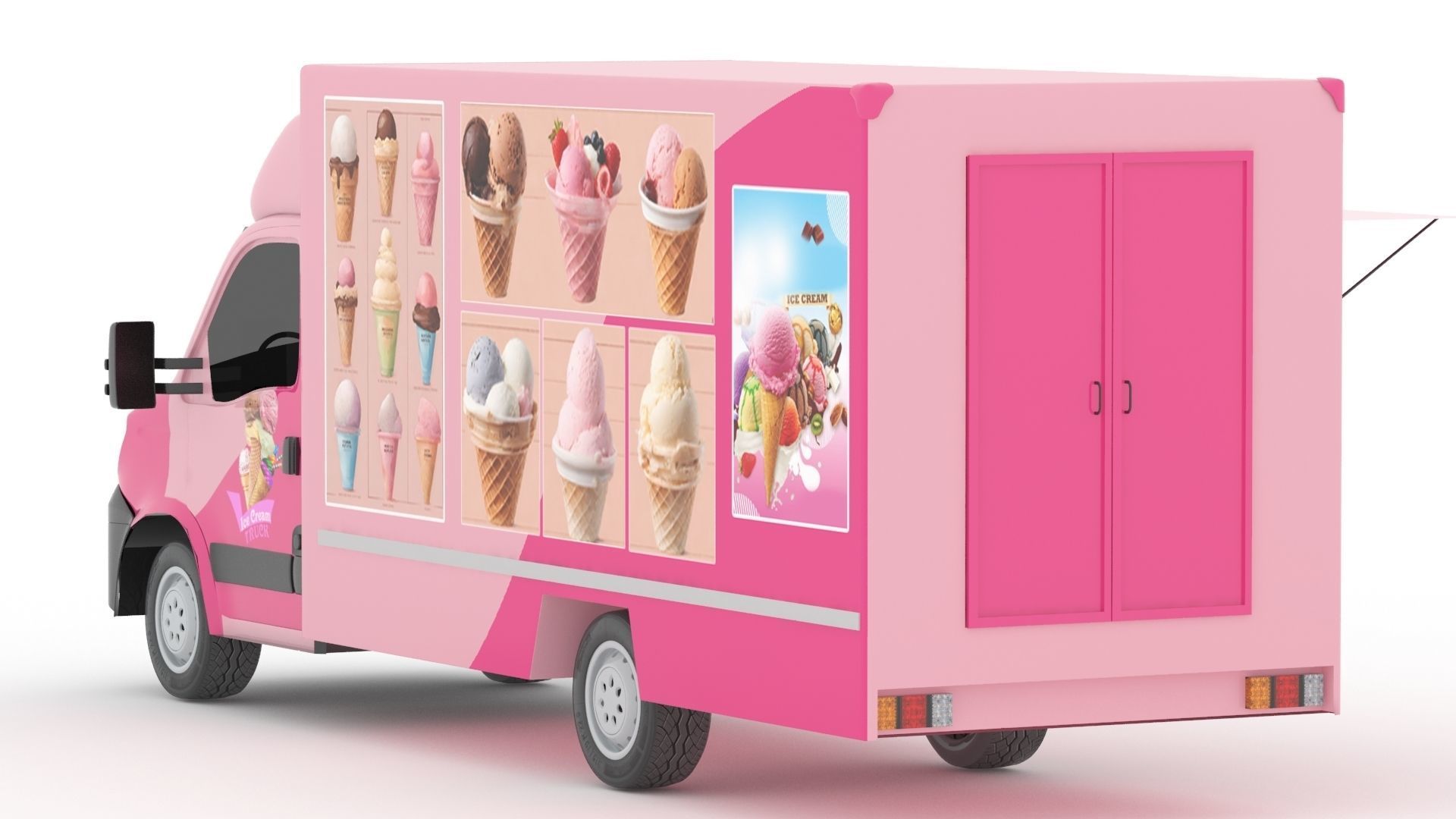 Ice Cream Truck 3d Model Cgtrader