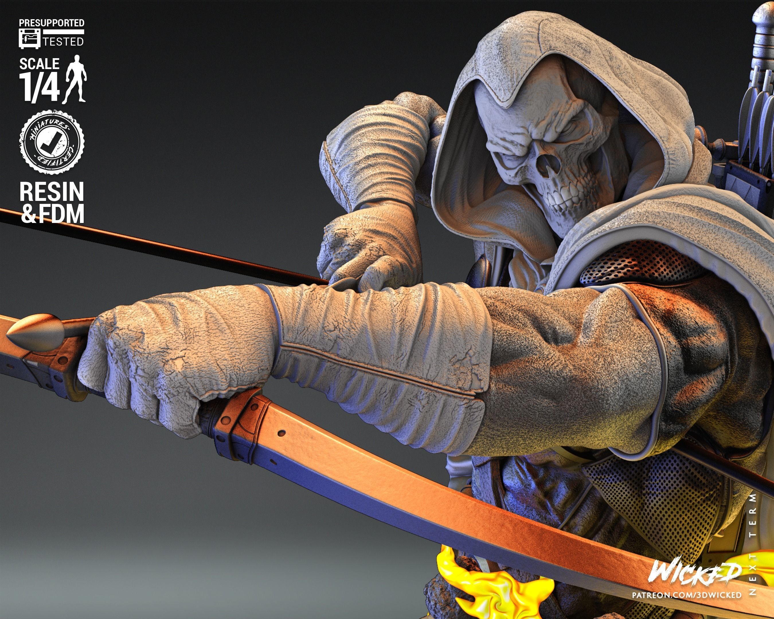 Wicked Marvel Taskmaster Bust Tested for 3D printing 3D model 3D ...