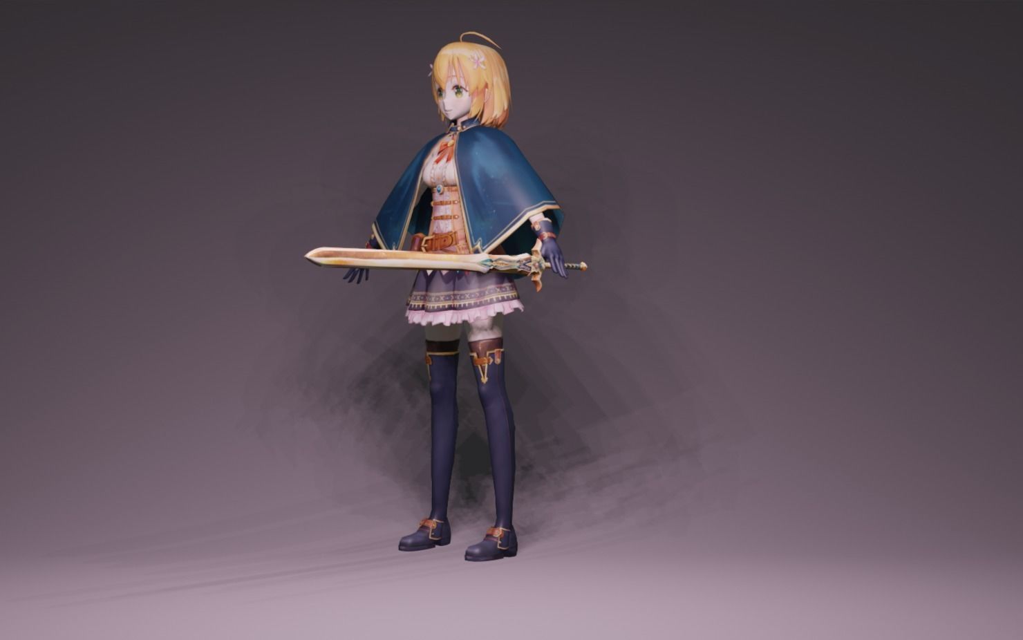 Anime Character - Celeste 3D model | CGTrader