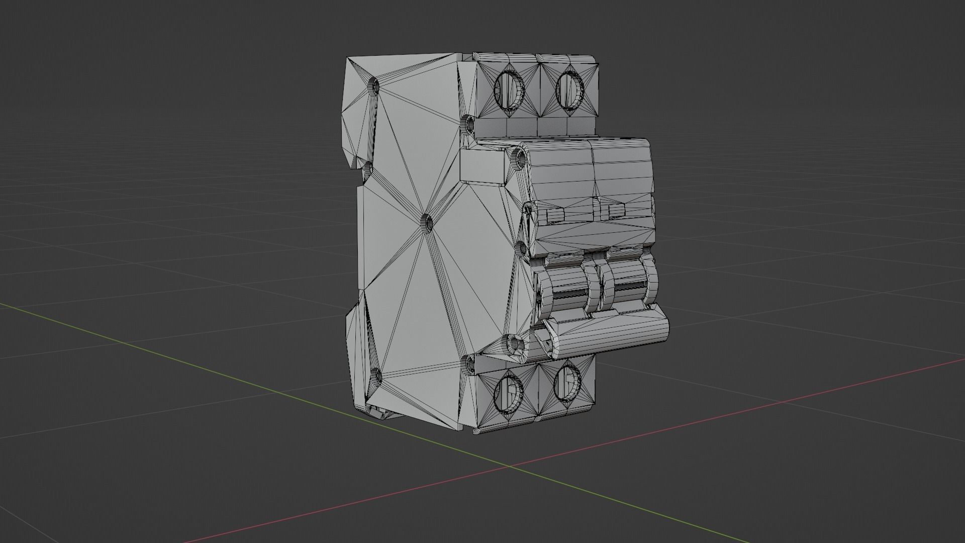 Electrical part 2pole Miniature Circuit Breaker 3D model | CGTrader