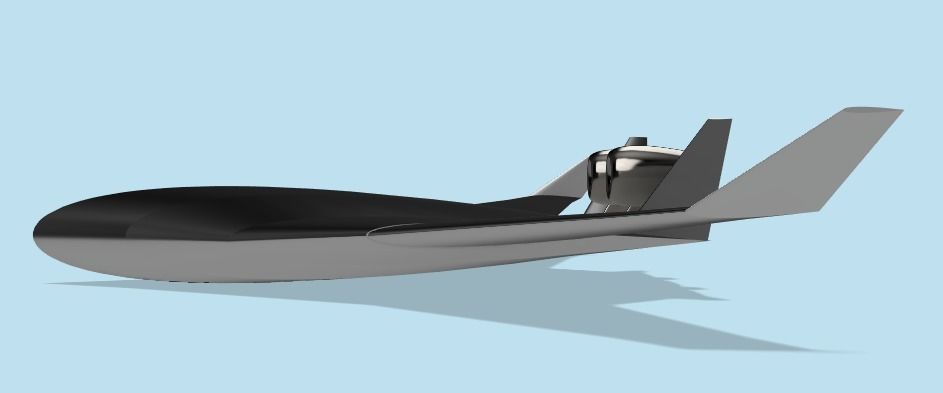 Blended Wing Body Aircraft 3D model 3D printable | CGTrader