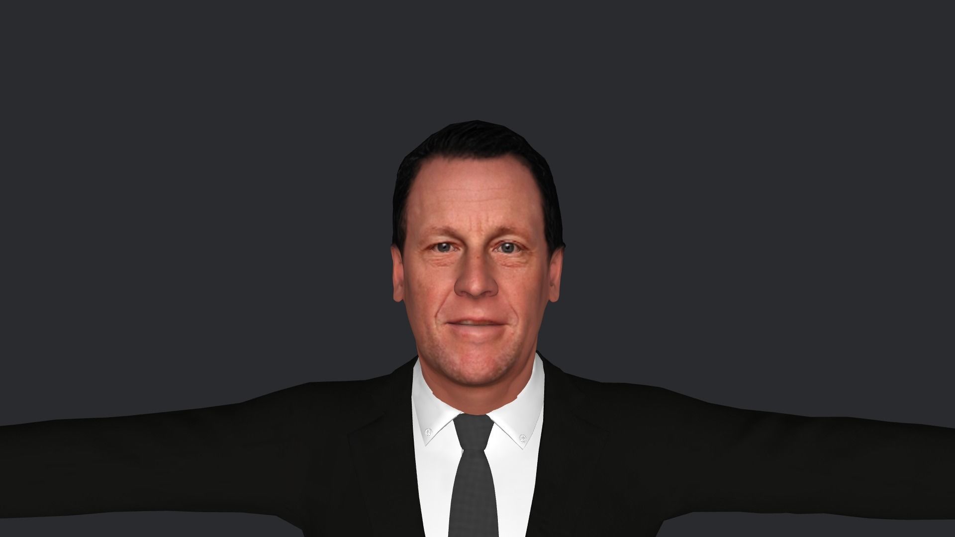 Lance Armstrong Hyper Realistic Full Body Rigged Character 3D model ...