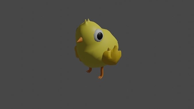 3D model Low Poly Chicks VR / AR / low-poly | CGTrader
