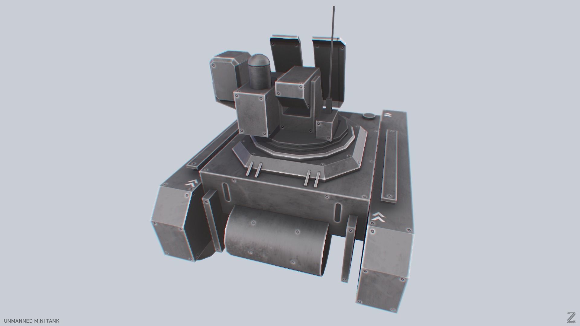 3D model Unmanned Mini Tank VR / AR / low-poly | CGTrader
