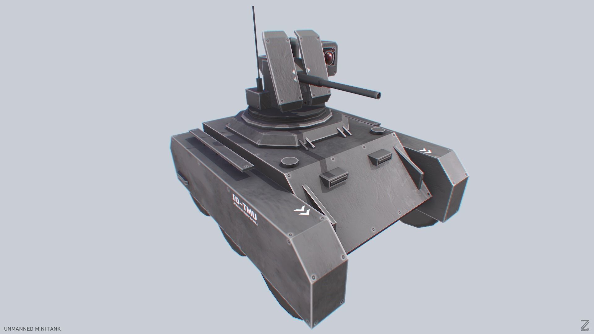 3D model Unmanned Mini Tank VR / AR / low-poly | CGTrader