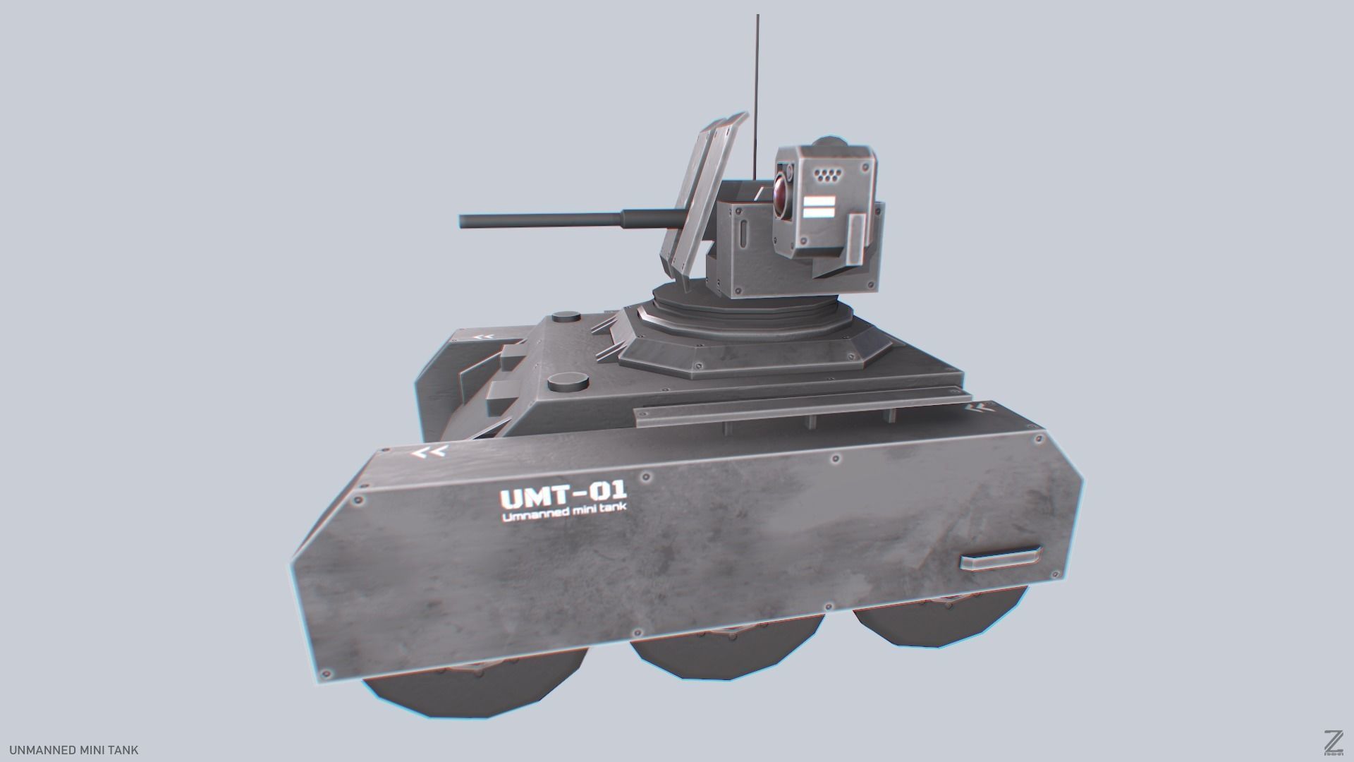3D model Unmanned Mini Tank VR / AR / low-poly | CGTrader