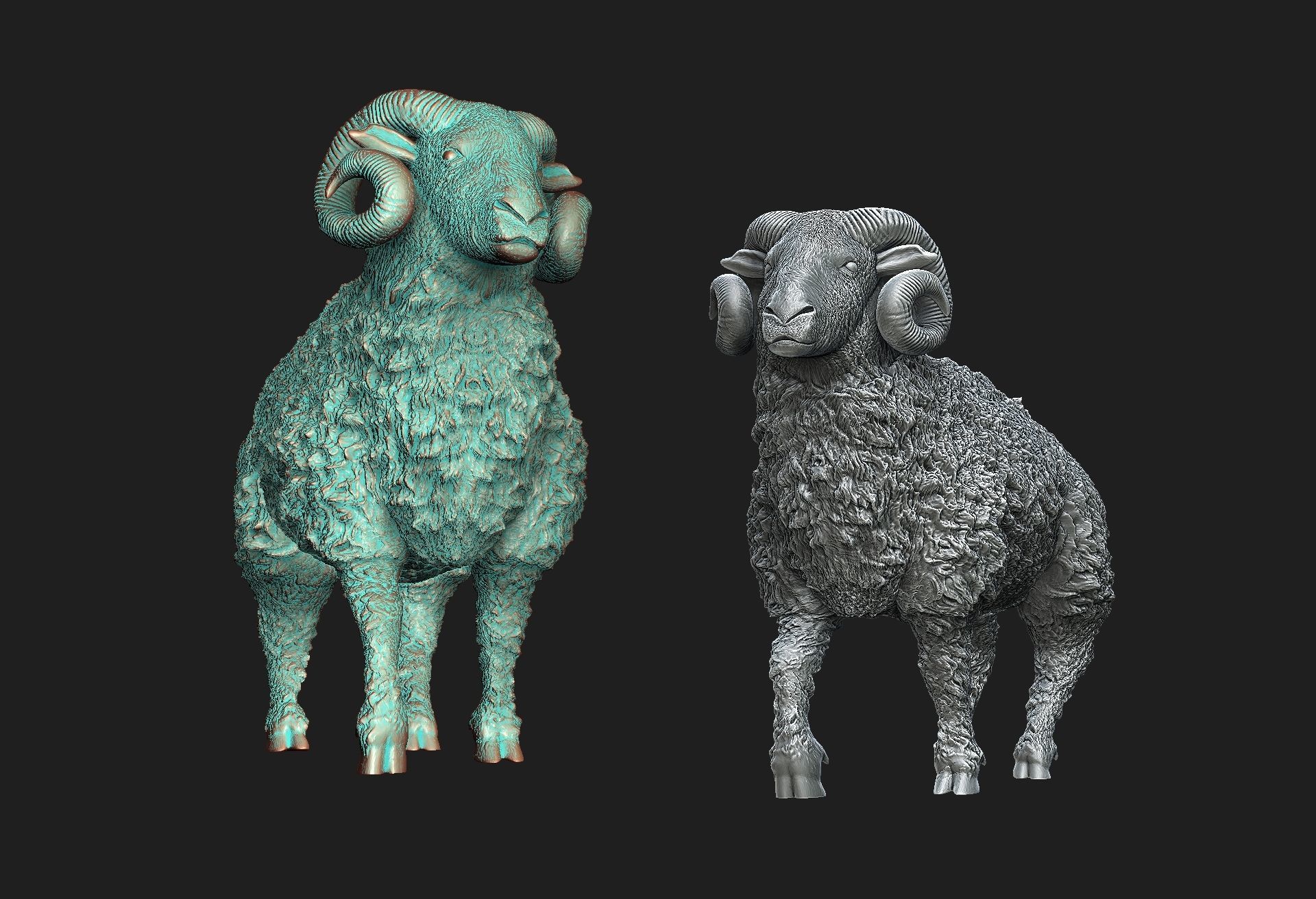 ram sheep 3D model 3D printable | CGTrader
