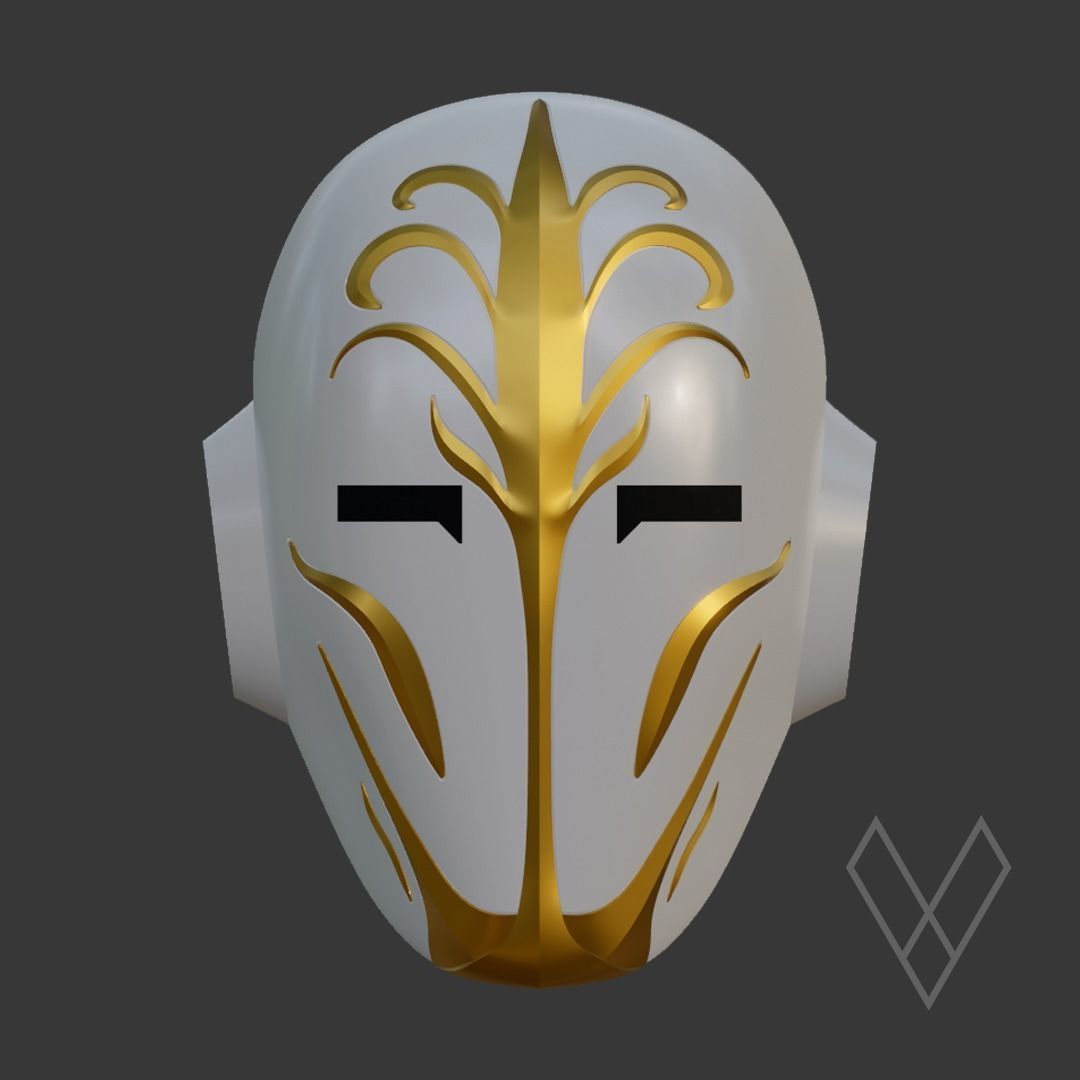 Jedi Temple Guard mask 3D model 3D printable | CGTrader