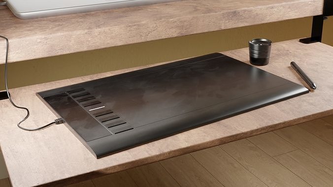 3D model High Detailed Drawing Tablet 3D Model XP PEN Star 3B VR / AR ...