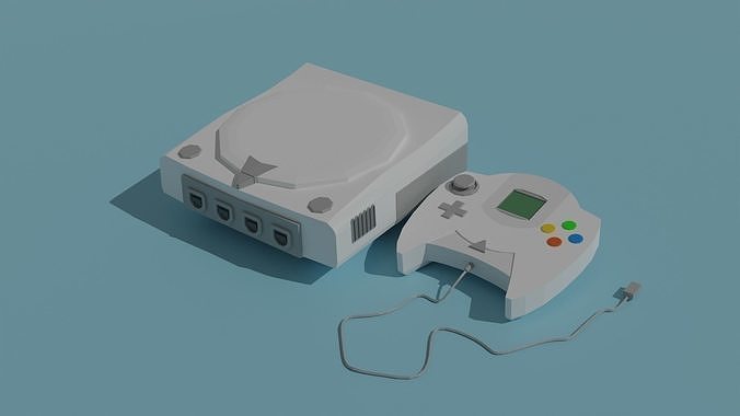 3D model Low Poly SEGA Dreamcast 3D Model VR / AR / low-poly | CGTrader