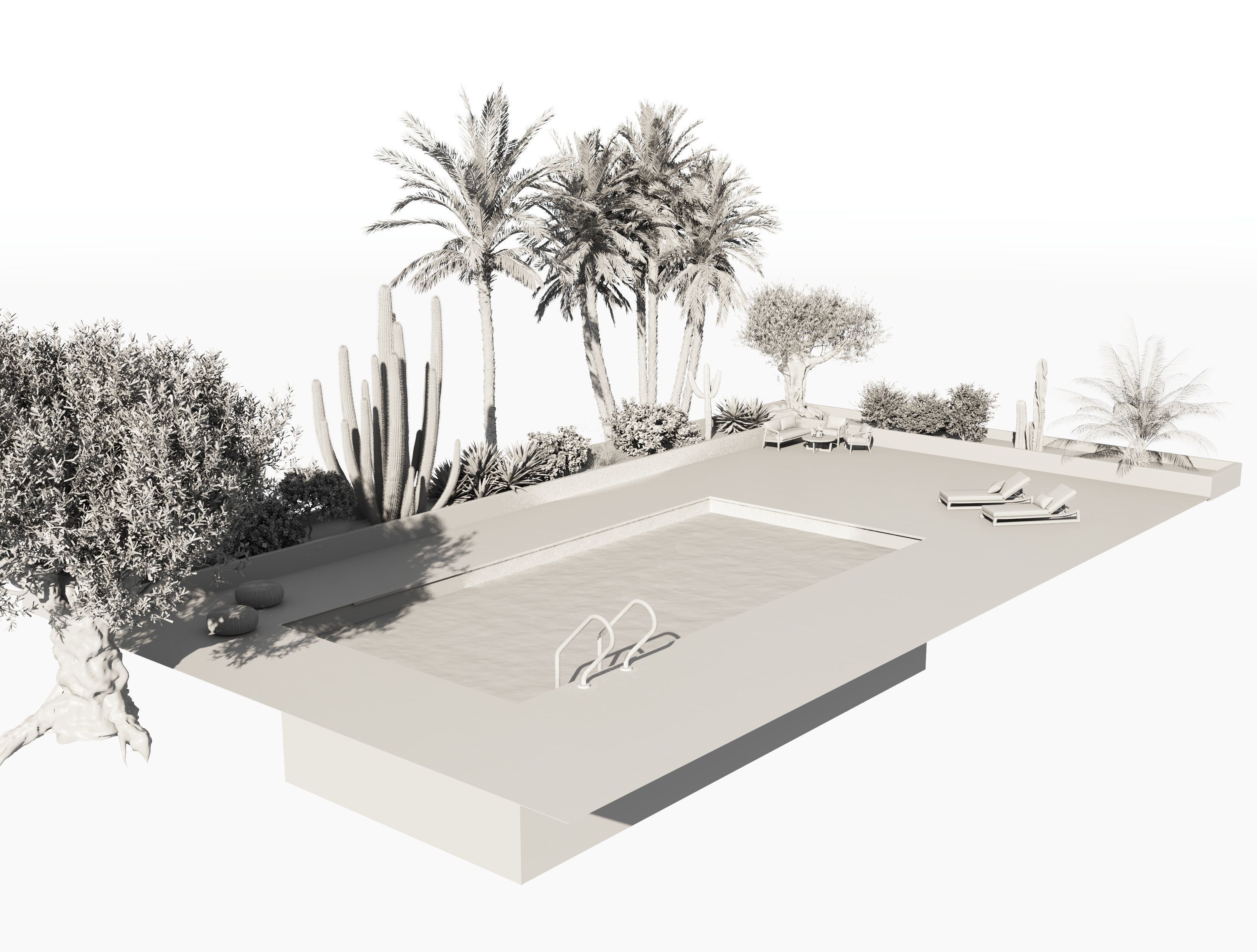 Swimming Pool 3D model | CGTrader