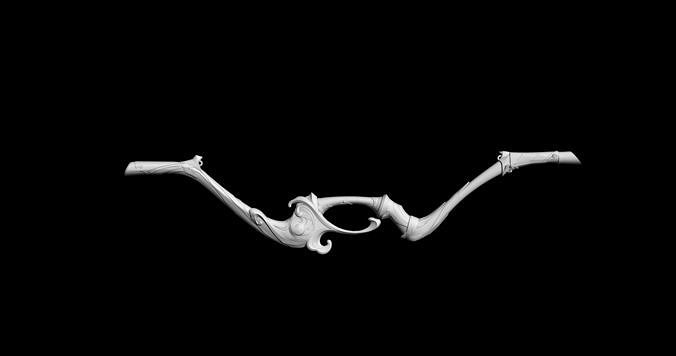 genshin impact bow Mouuns Moon 3D model 3D printable | CGTrader