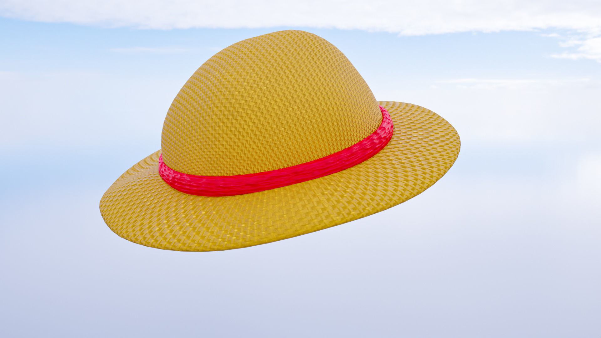 3D model Straw hat VR / AR / low-poly | CGTrader