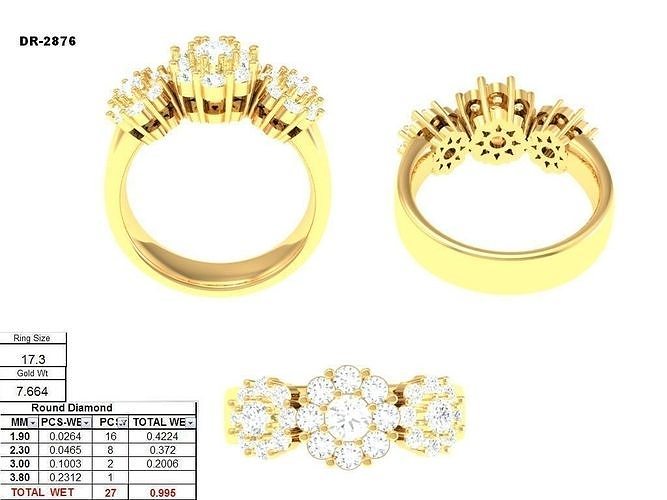 ENG RING 12 3D model 3D printable | CGTrader