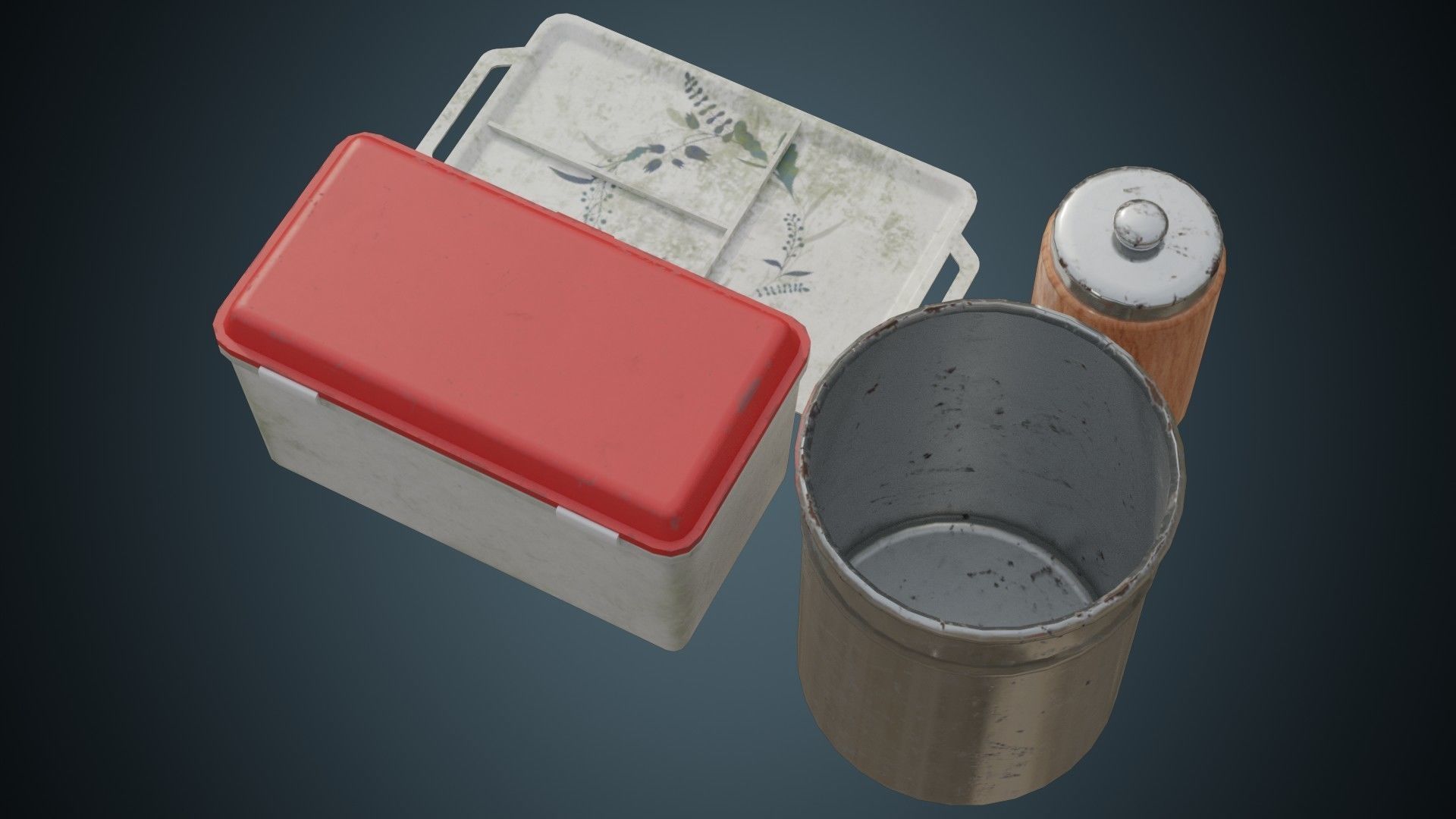 3D model Medical Containers 1B VR / AR / low-poly | CGTrader