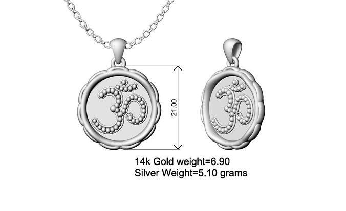 Om pendant Design 3D model 3D printable | CGTrader