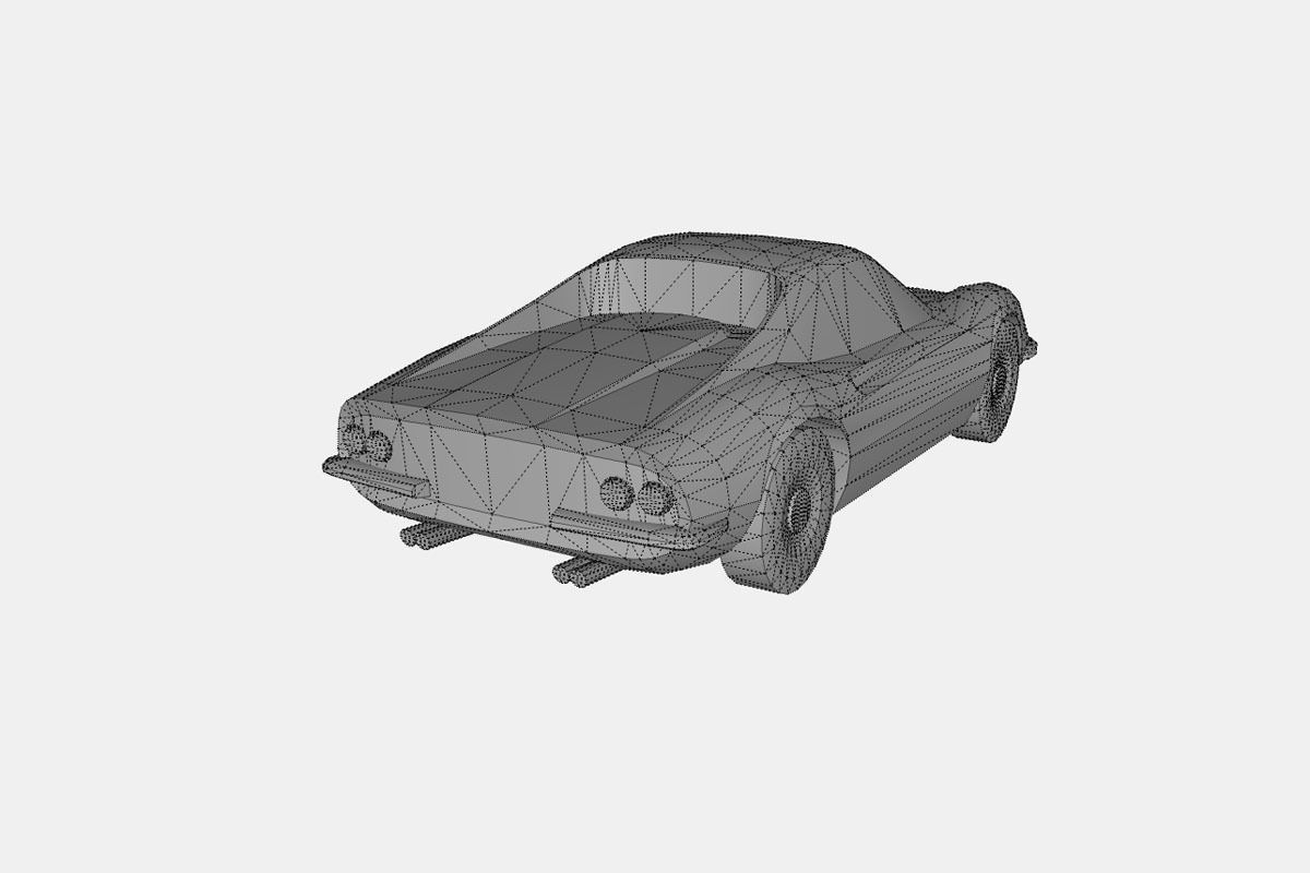 3D model Ferrari Dino 246 GT 1969 VR / AR / low-poly | CGTrader