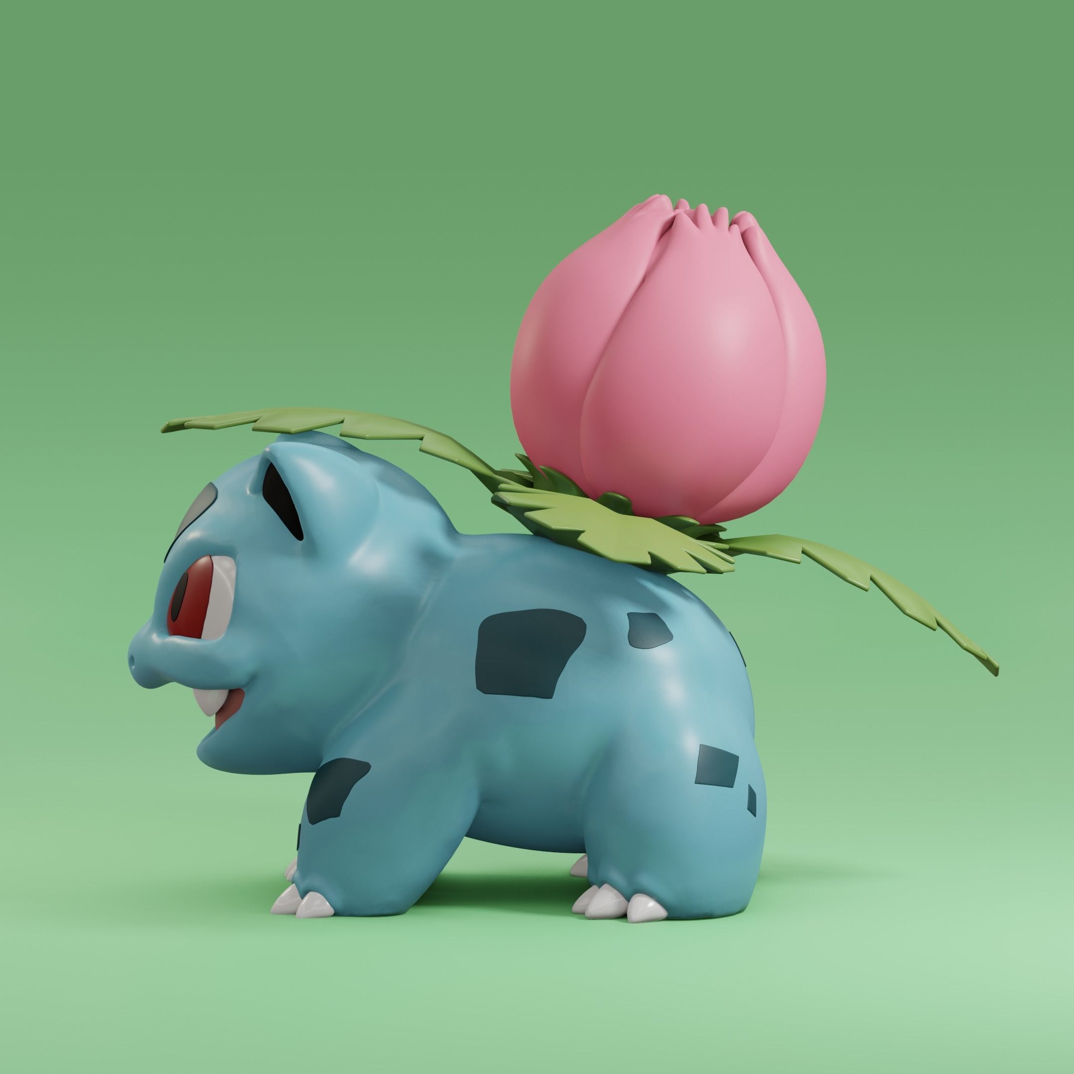 002 Ivysaur 3D model | CGTrader