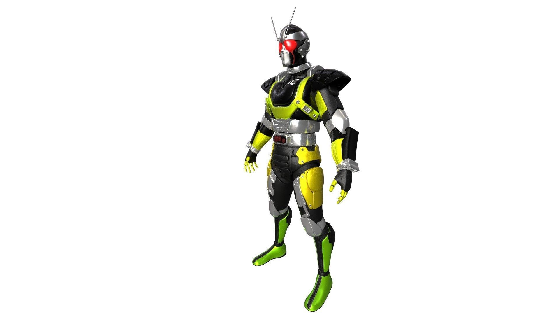 Kamen Rider RX Robo With Vortech Shooter 3D model | CGTrader