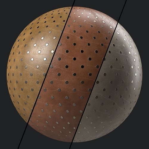 Texture Leather Materials 39- Leather Panel By Dot Metal - Pbr Seamless VR / AR / low-poly ...