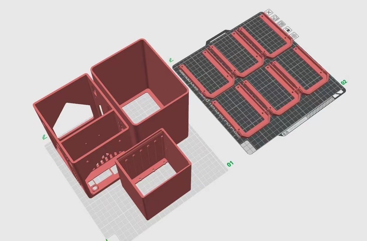 DIY Mini NAS Chassis 3D model 3D printable | CGTrader