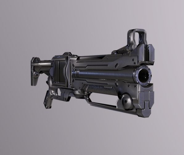 3D model Metal Shotgun VR / AR / low-poly | CGTrader