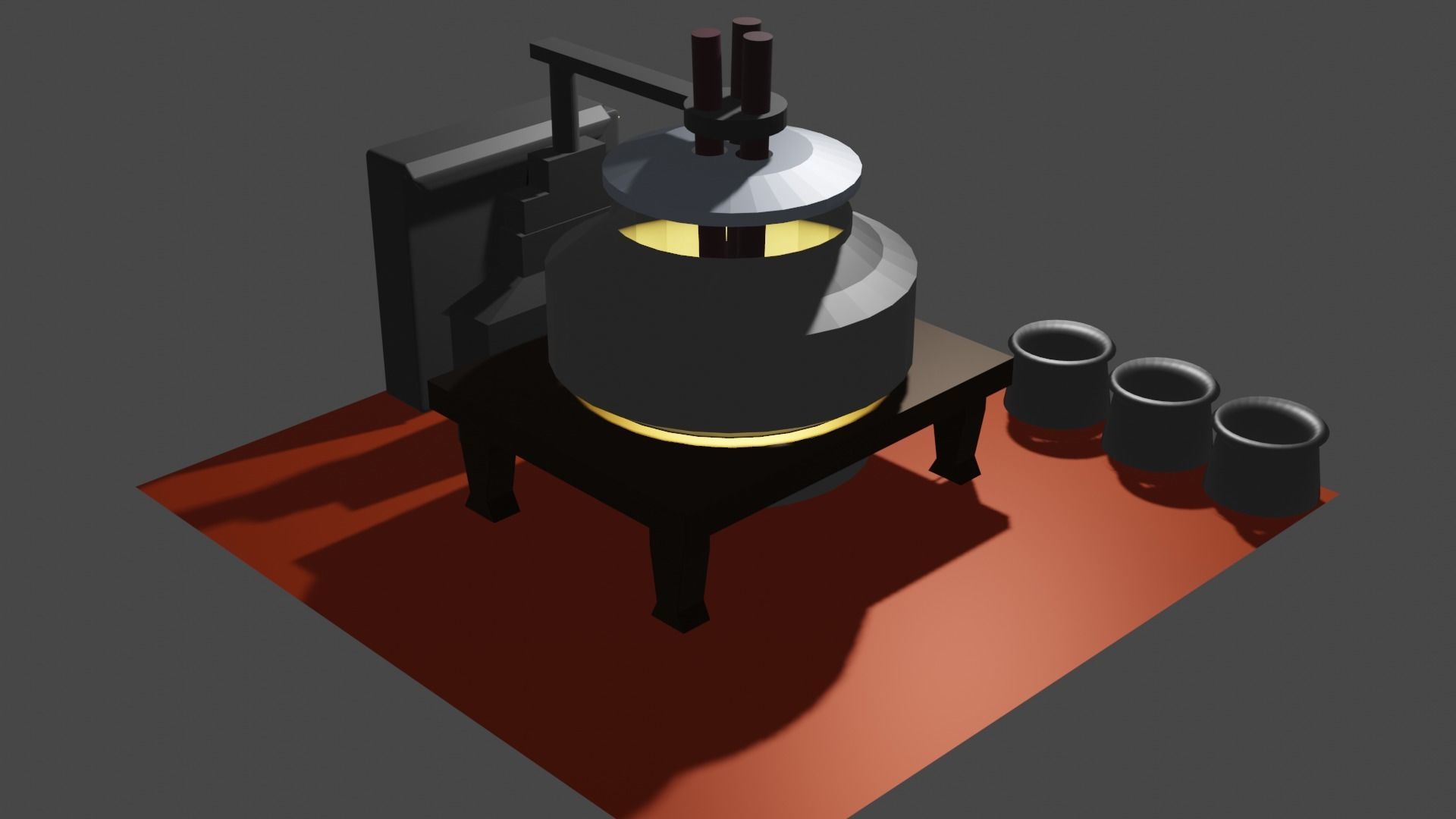 Electric arc furnance 3D model | CGTrader