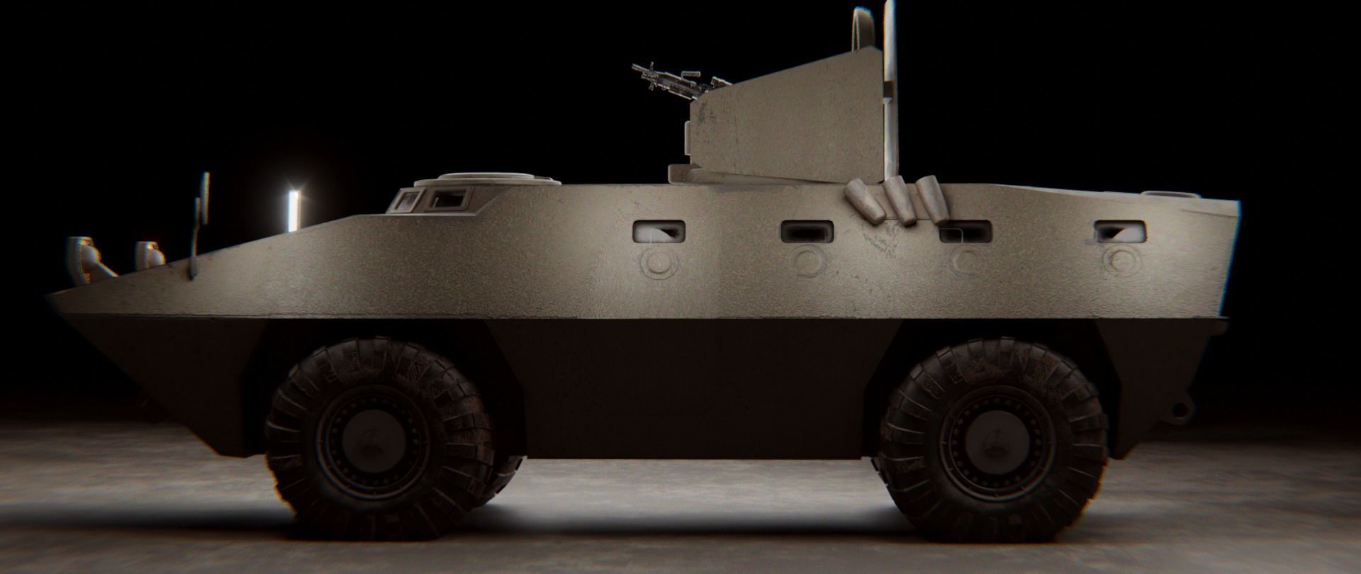 Military APC Fiat 6614 3D model rigged | CGTrader