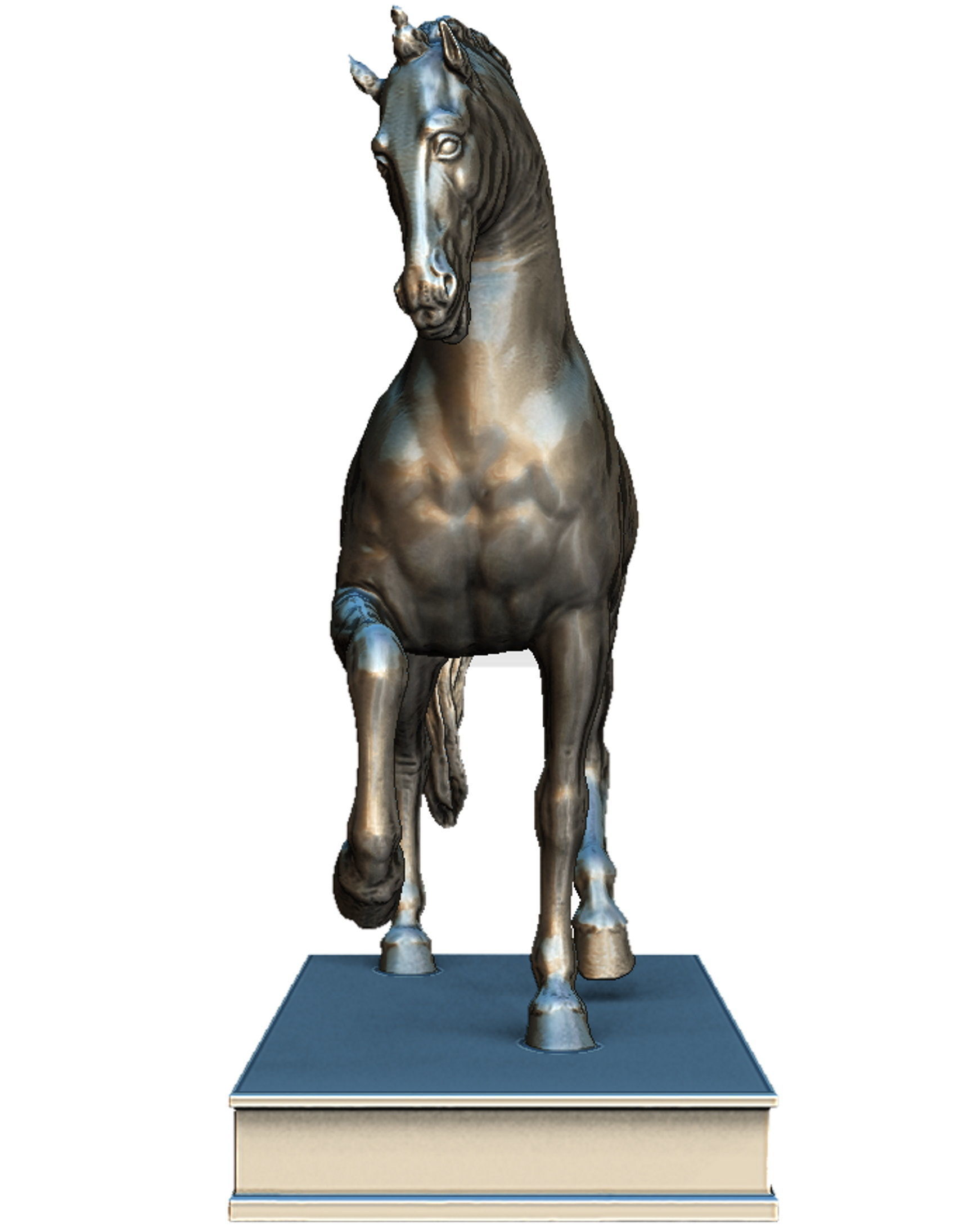 trotting horse cavallo in parata 3D model 3D printable | CGTrader