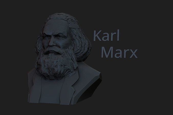 Karl Marx 3D model 3D printable | CGTrader
