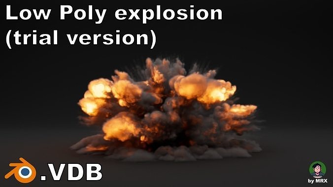 Low Poly Explosion 1 Trial version free 3D model animated | CGTrader