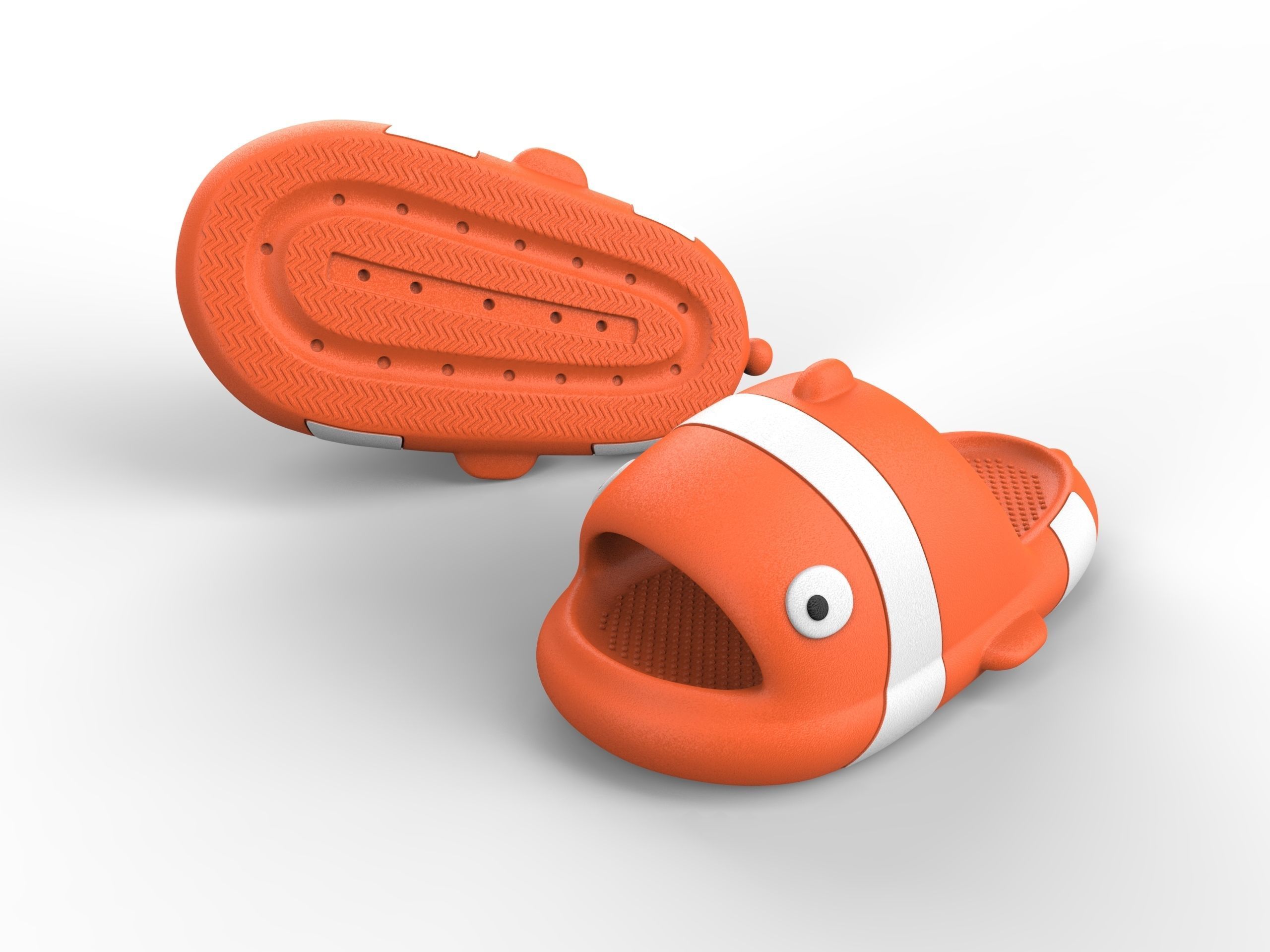 Slippers fish Cartoon 3D 3D model | CGTrader