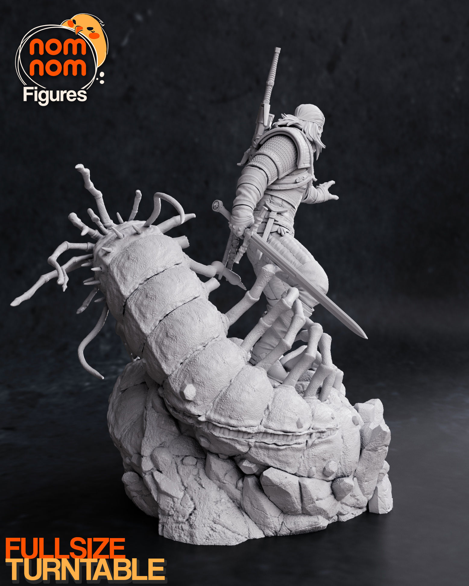 Geralt from The Witcher 3D model 3D printable | CGTrader