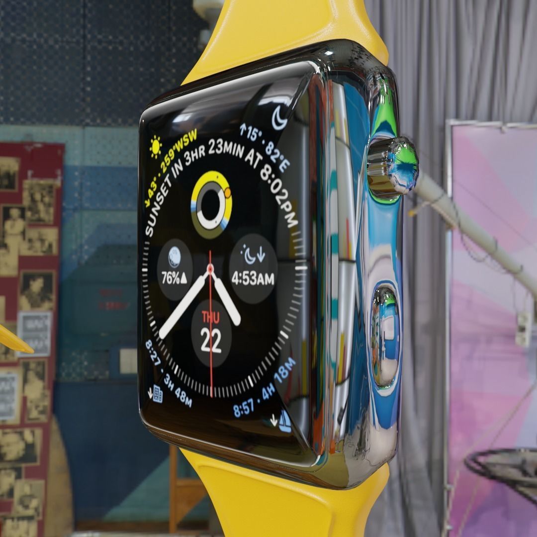 Apple watch simple design free 3D model | CGTrader
