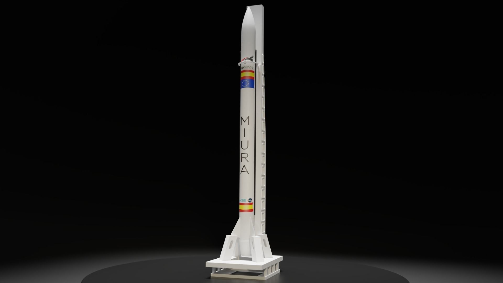 Miura1 Rocket and Launch Tower by PLD Space STL format 3D model 3D ...
