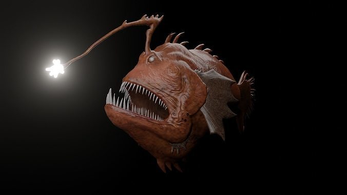 3D model AnglerFish VR / AR / low-poly | CGTrader