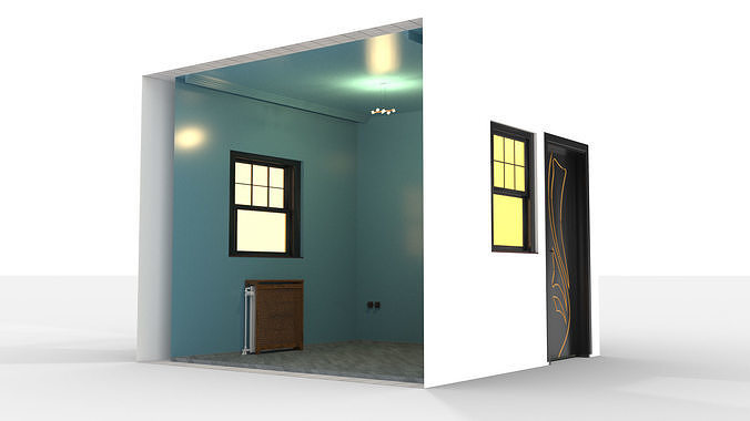 Bedroom Type 1 Interior Design without Furnitures 3D model | CGTrader